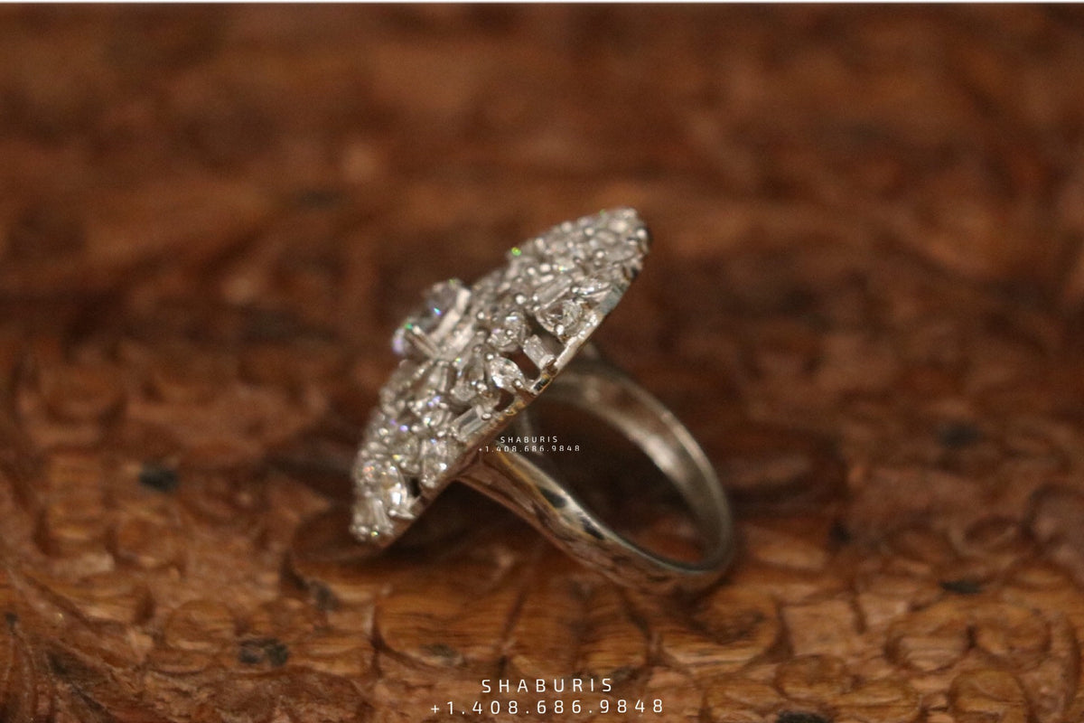 Pure Silver Jewellery Indian ,Engagement Ring sterling silver,white go ...