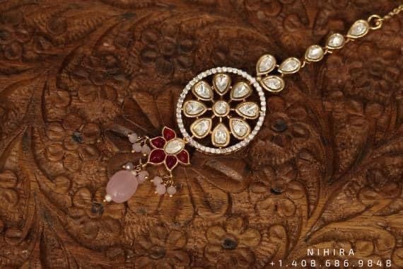 Papati billa Maang Tikka,Gold Plated Jewellery Indian ,Artificial Jewe ...