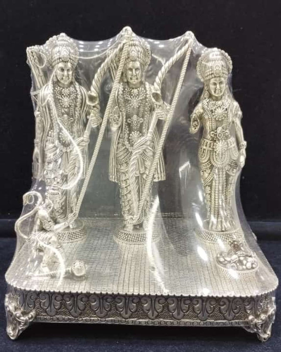 Pure silver ram parivar pure silver rama sita pure silver return gift ...